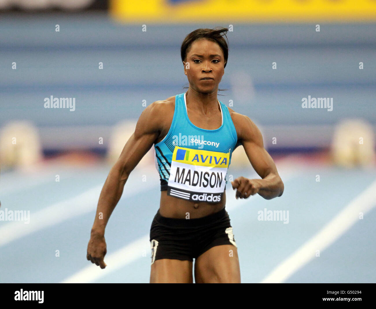 Athletics - Aviva Grand Prix 2012 - National Indoor Arena. USA's Tianna ...