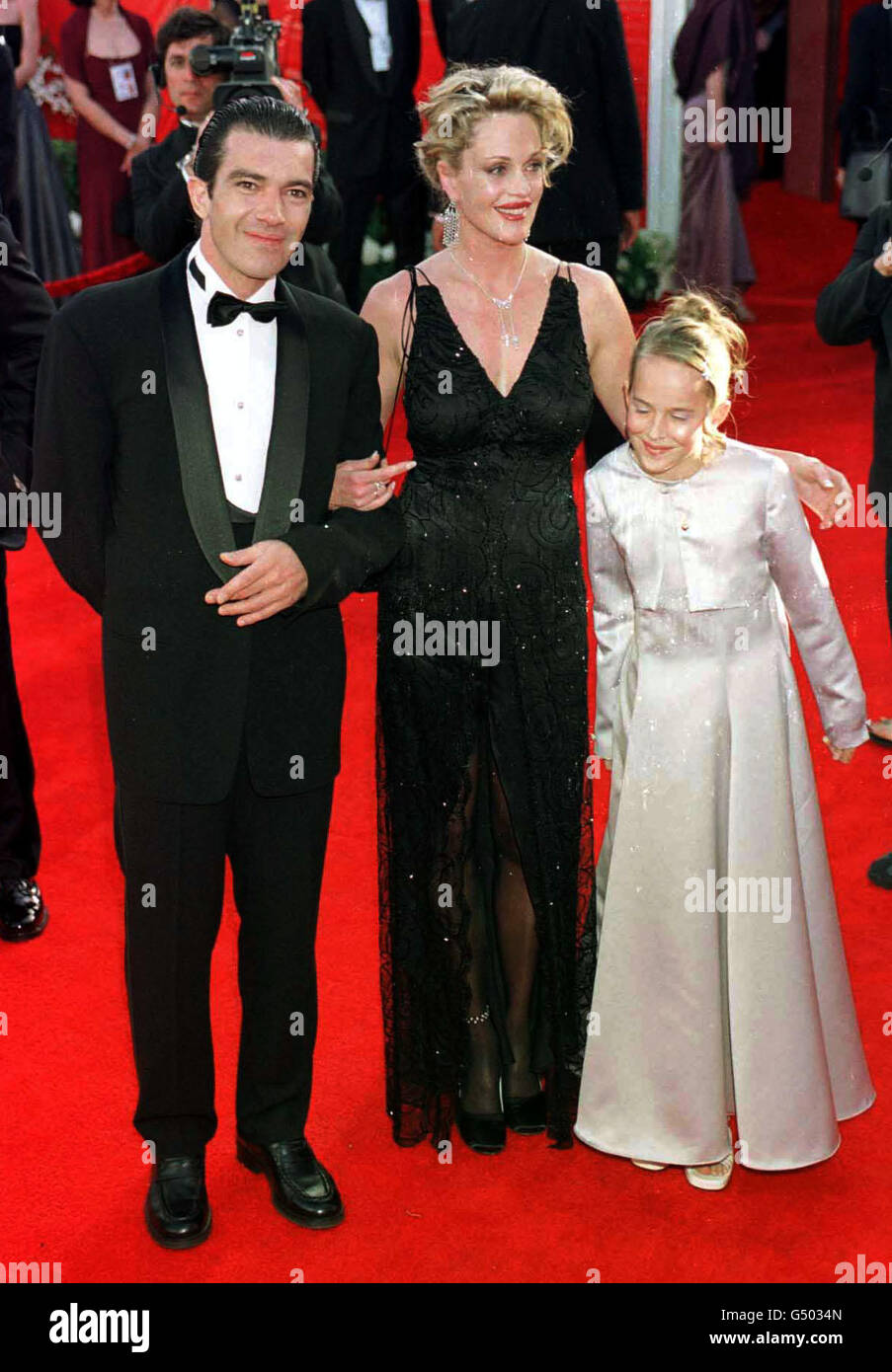 Actress Melanie Griffith, her daughter Stella, and her husband, actor ...