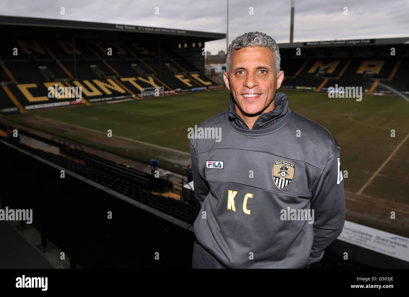 Notts County's new manager Keith Curle during a press conference at ...