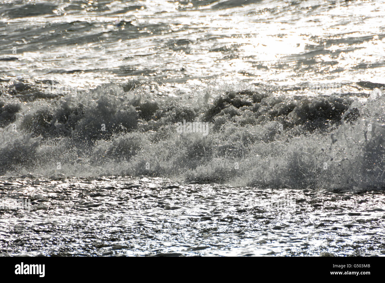 New Zealand, Taranaki, Tongaporutu, close-up of a wave Stock Photo - Alamy
