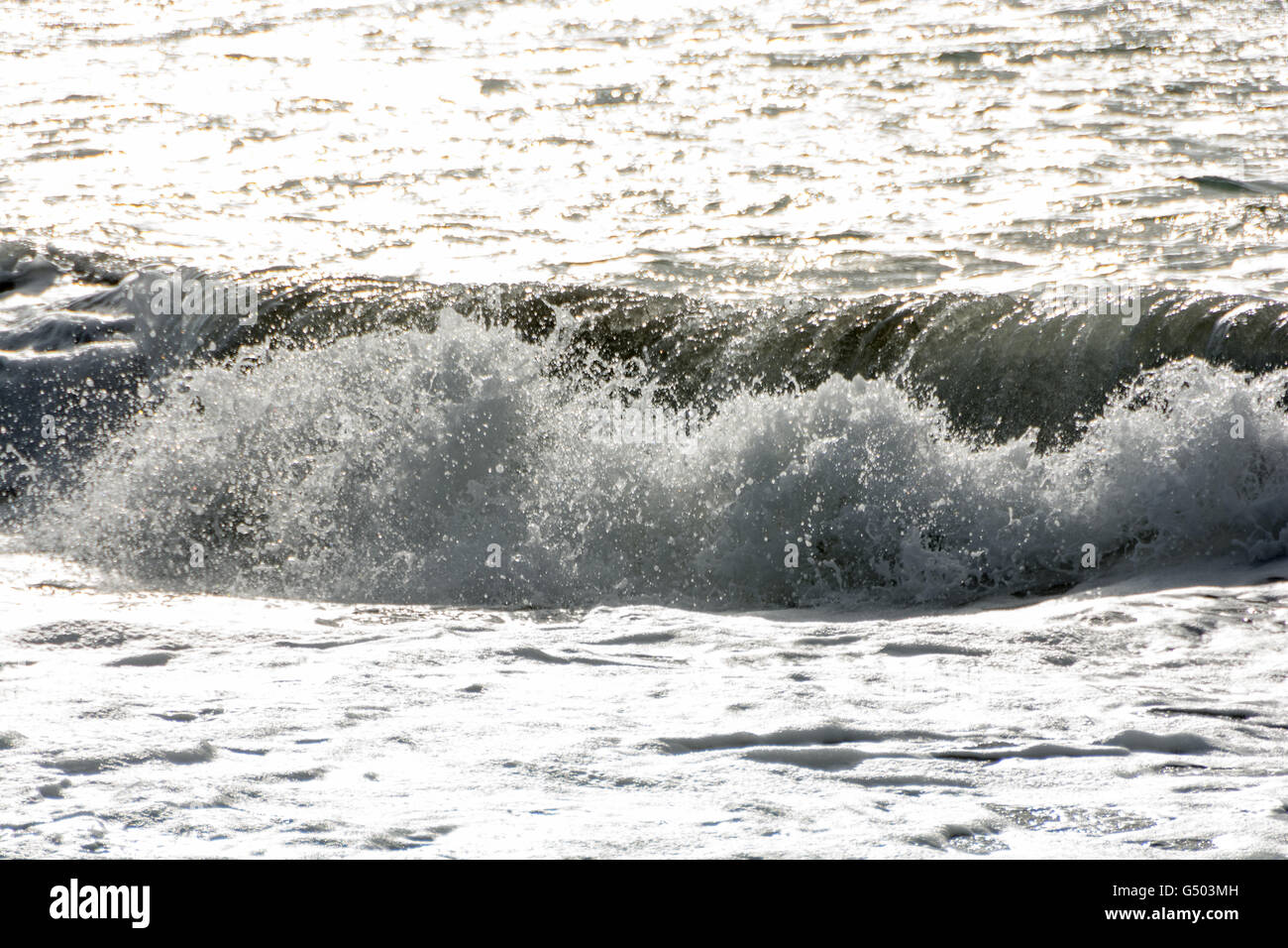 New Zealand, Taranaki, Tongaporutu, close-up of a wave Stock Photo - Alamy