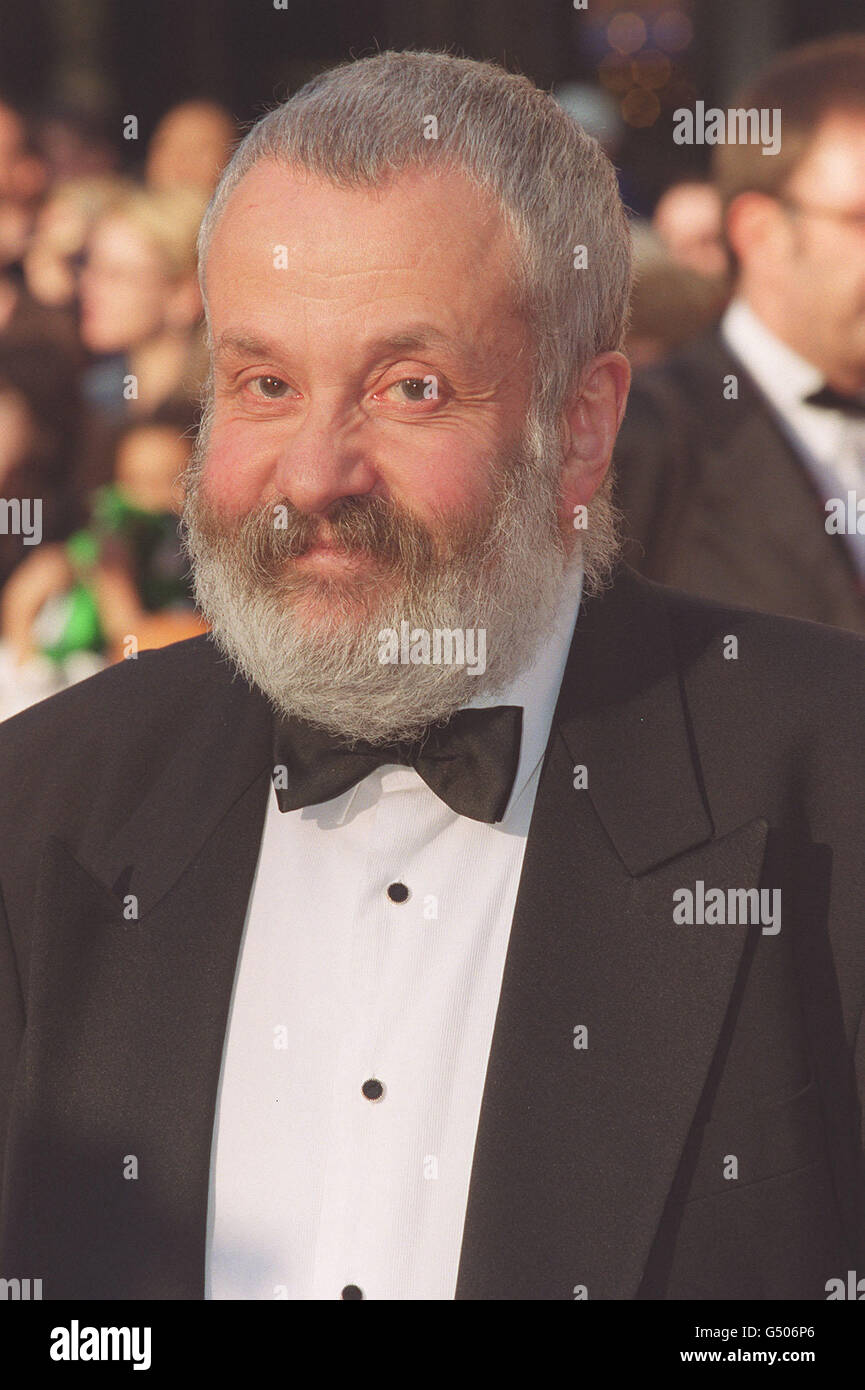 Film director Mike Leigh arriving at the Orange British Film Academy ...