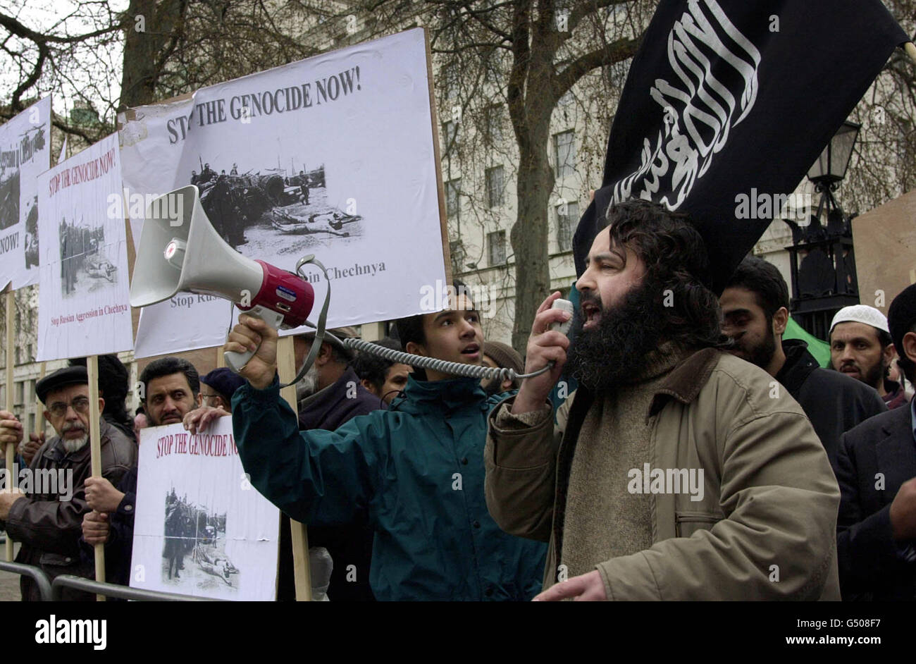 Putin visit Chechnya protest Stock Photo - Alamy