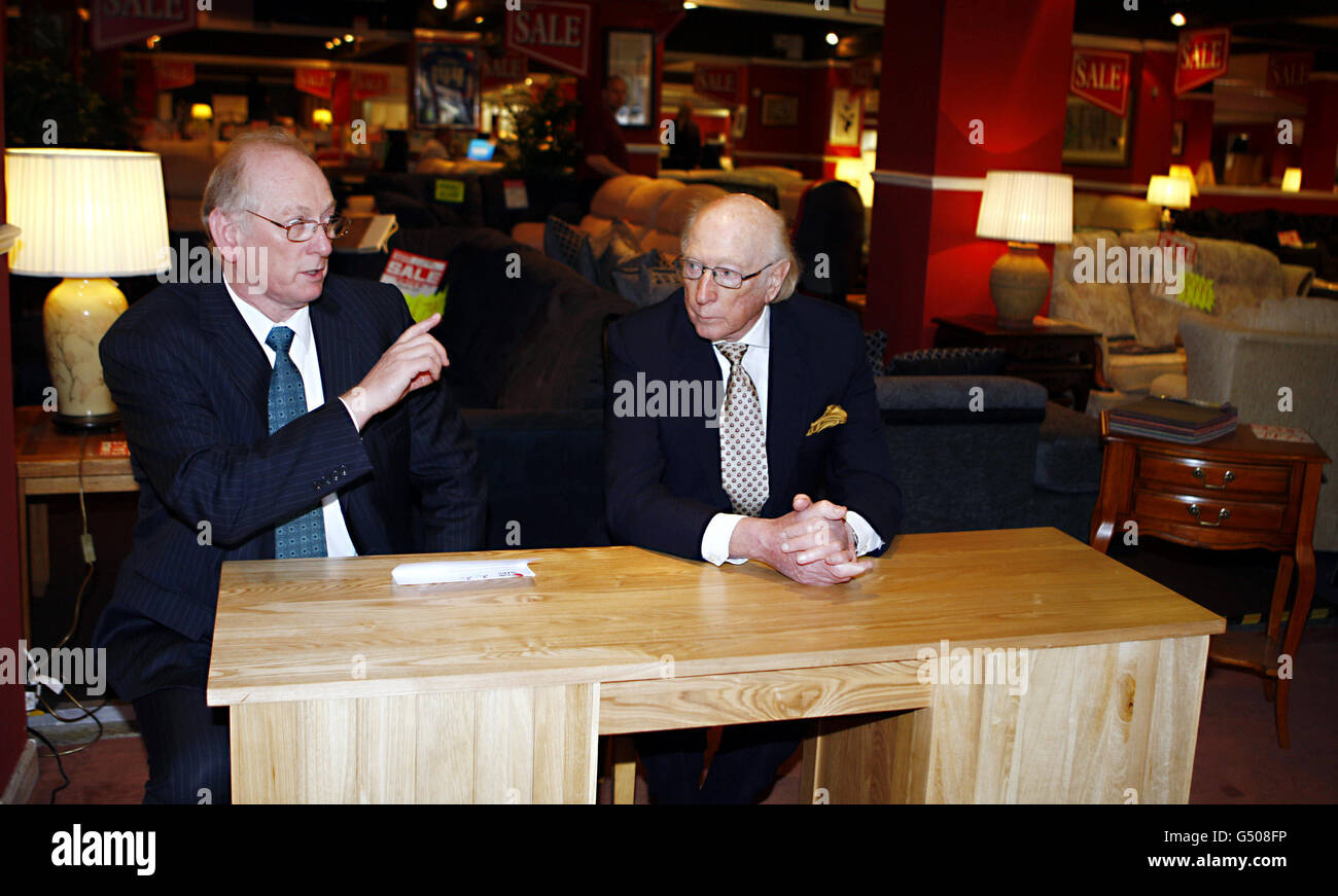 (Left to right) Graham and Maurice Reeves are seen inside a furniture ...