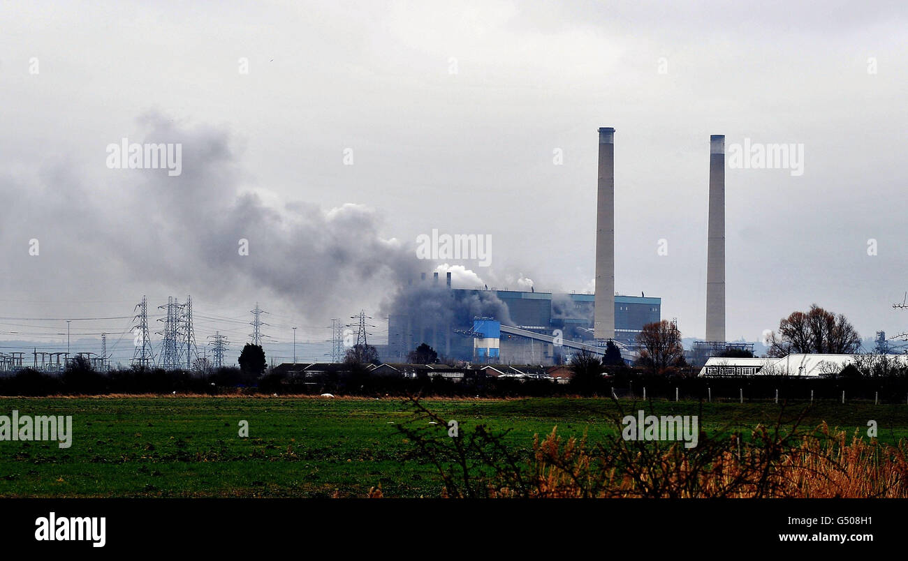 Power station fire Stock Photo - Alamy