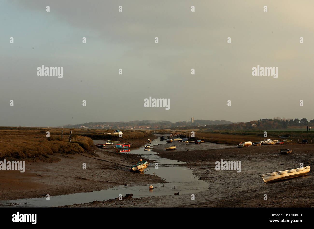 A general view in the small fishing port village of Moreston on the ...