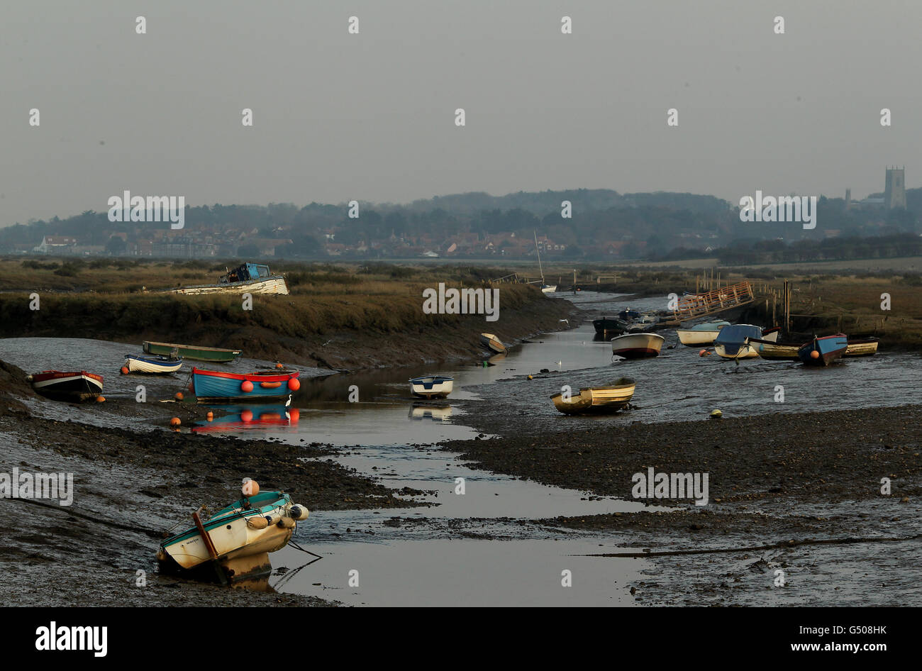 A general view in the small fishing port village of Moreston on the ...