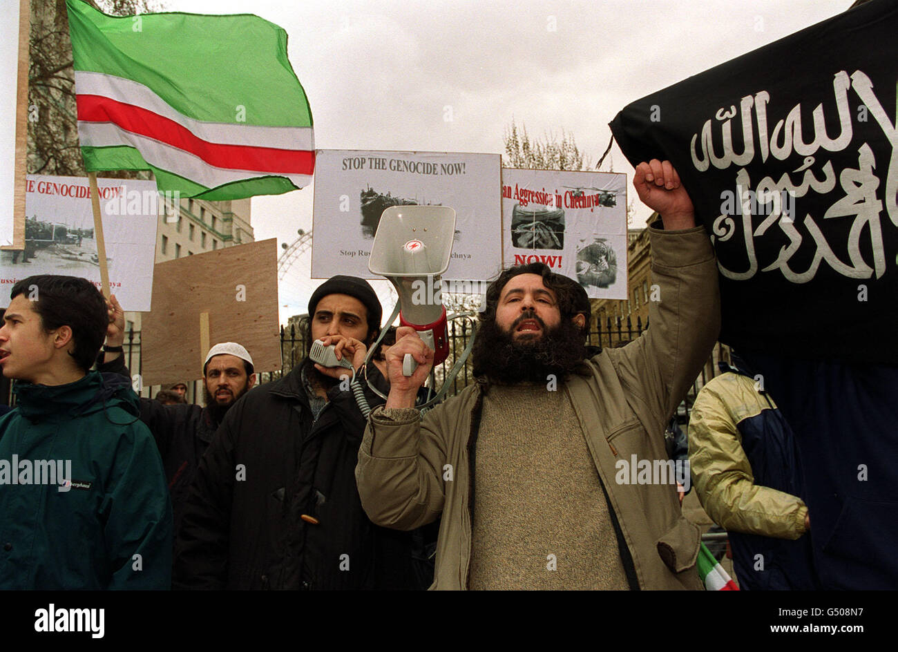 Putin visit Chechnya protest Stock Photo - Alamy