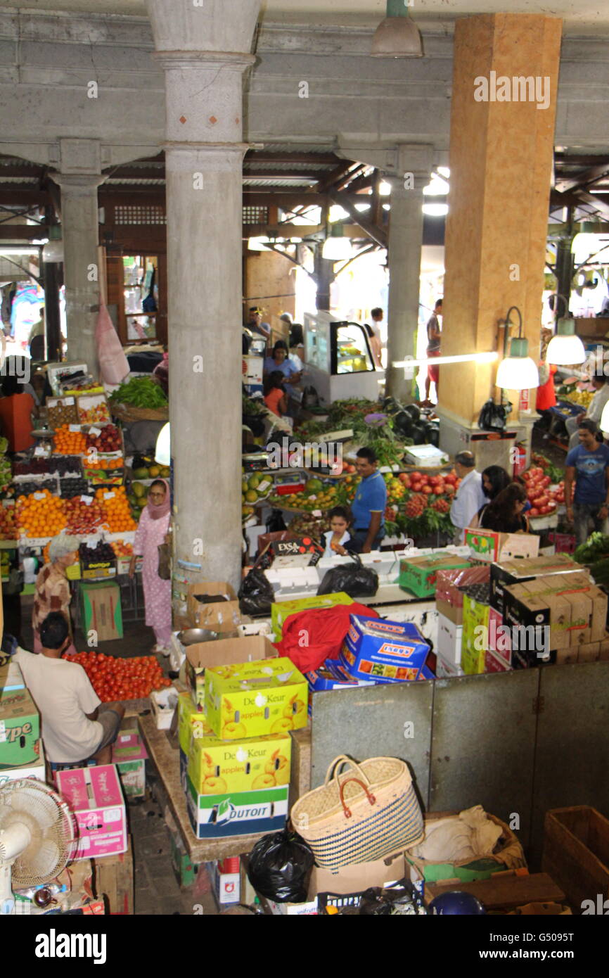 Port Louis Central Market Mauritius High Resolution Stock Photography ...