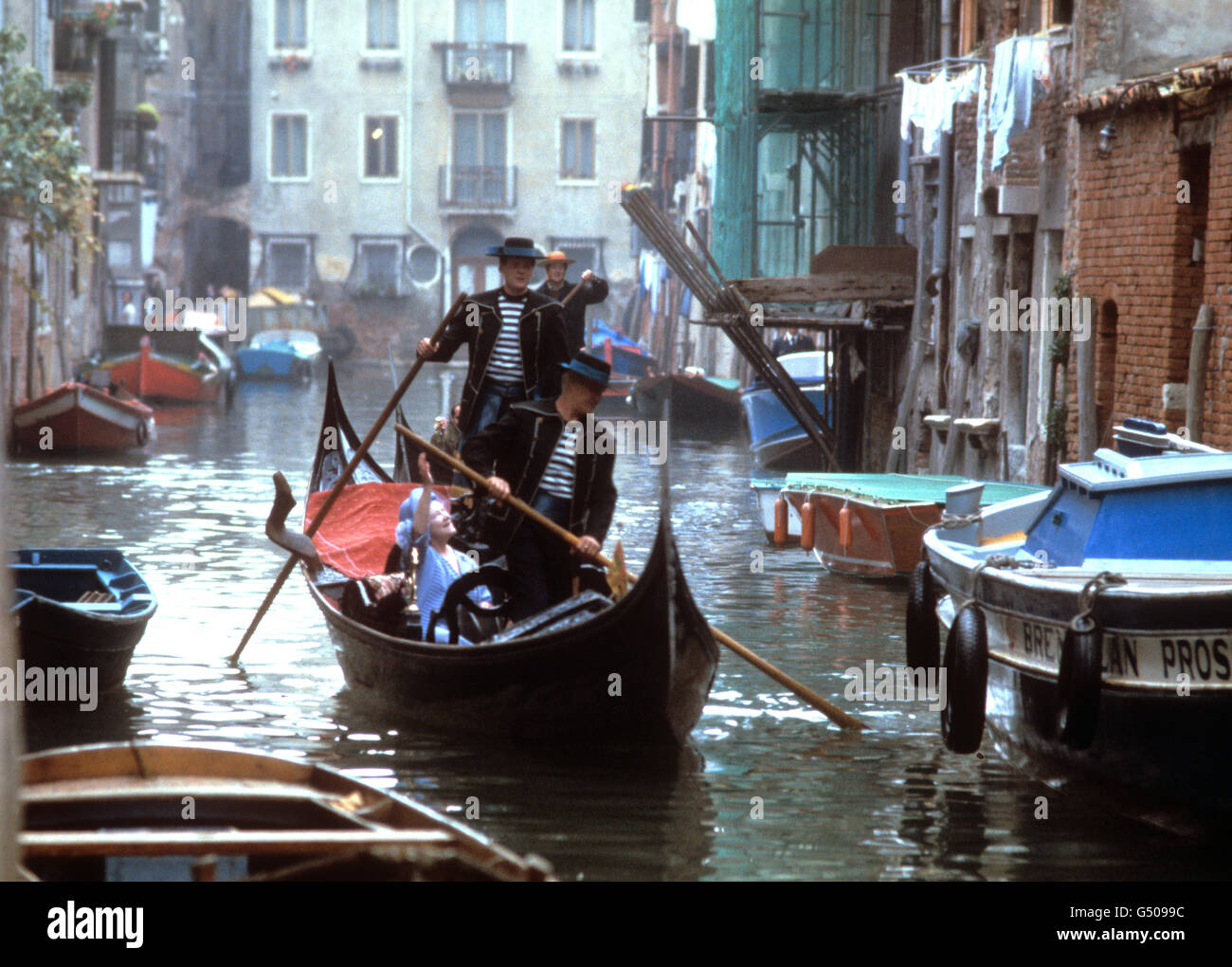 The queen mother waves from her gondola hi-res stock photography and ...