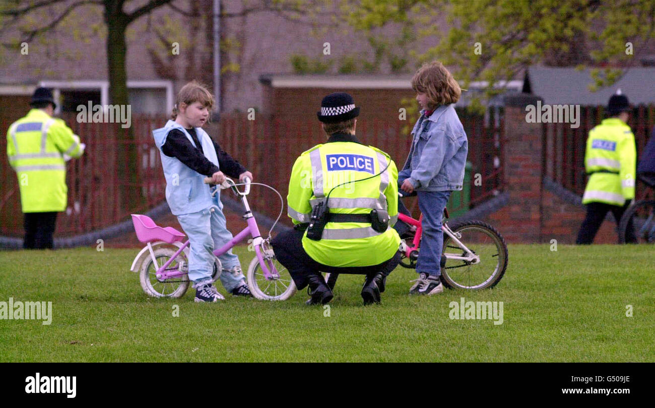 As police officers formed a line stretching for almost 1 hi-res stock ...