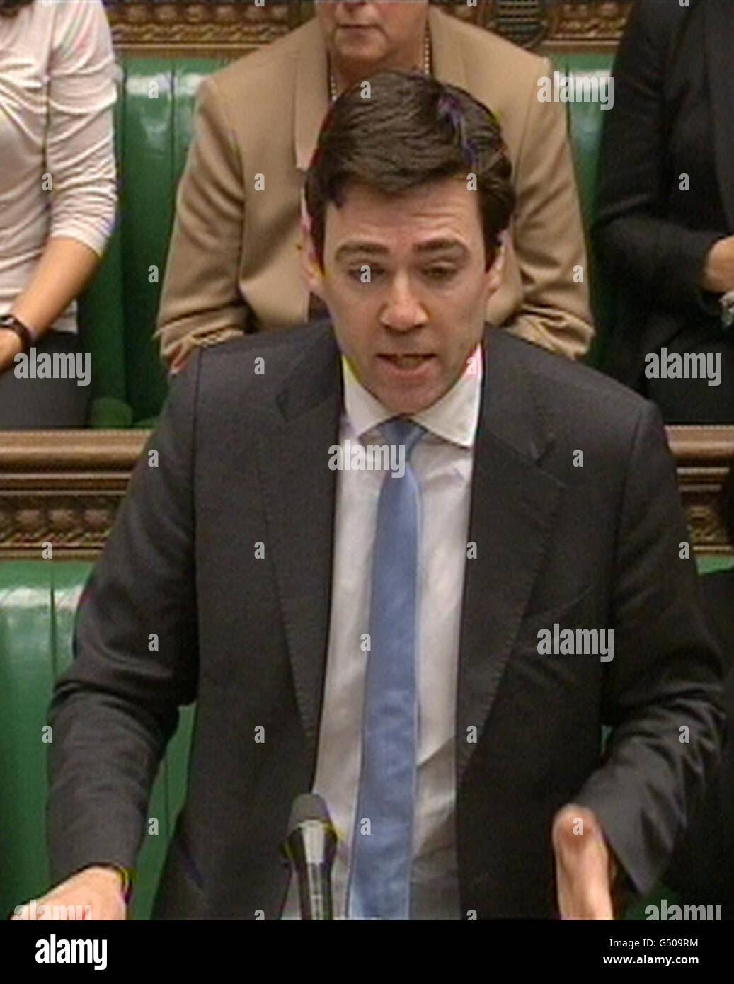 Shadow health secretary Andy Burnham speaks after Health Secretary ...
