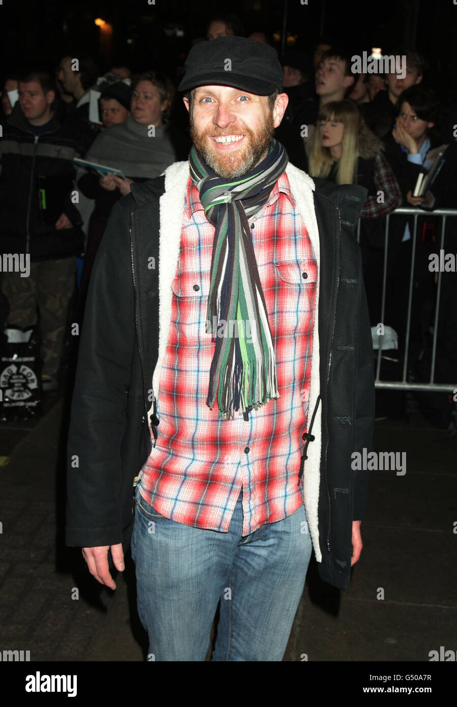 Dave Gorman arrives at the "All New People" press night at the Duke of ...