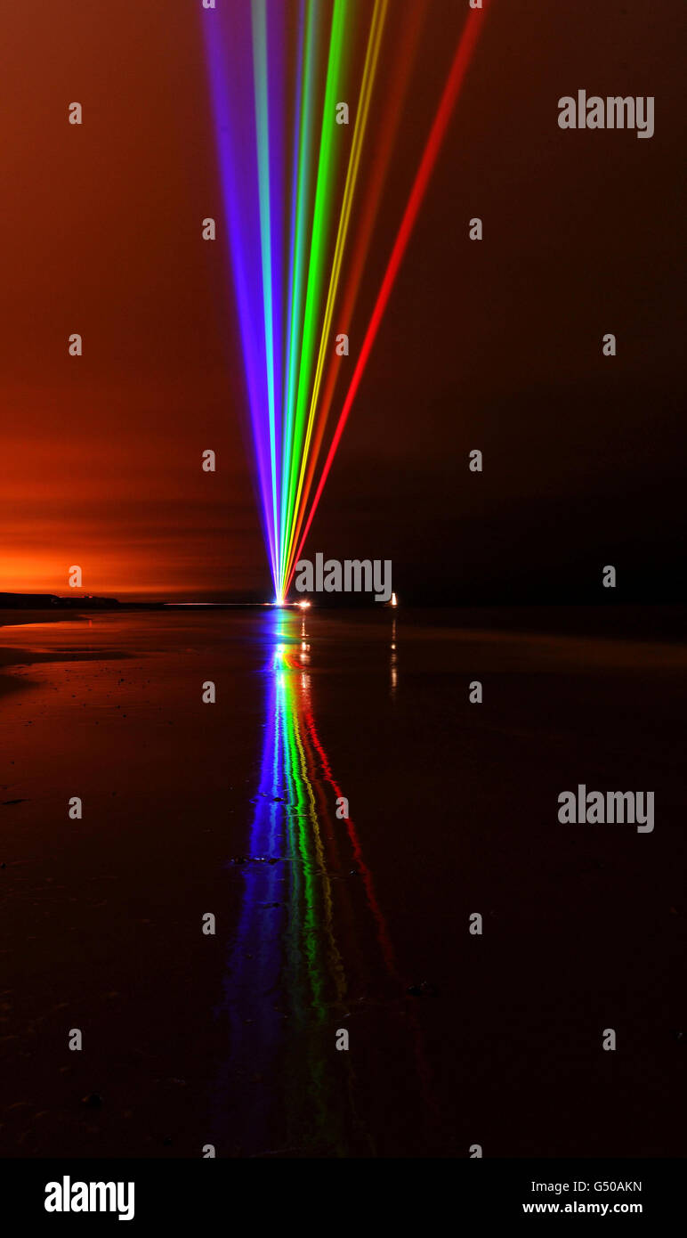 American artist Yvette Mattern's Global Rainbow, which celebrates ...