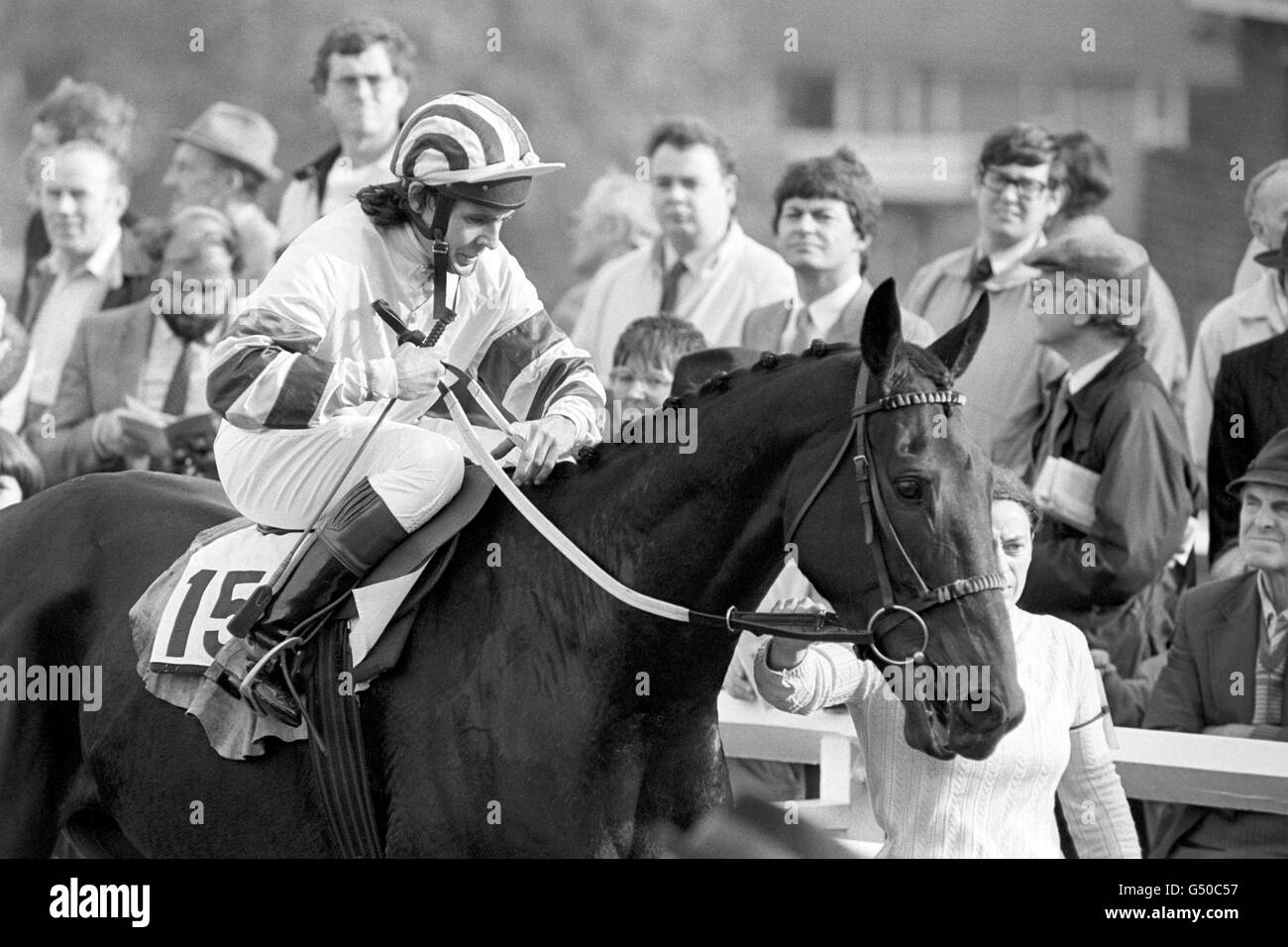 Pop star Davy Jones of The Monkees, a qualified jockey, up on 'Gilded ...
