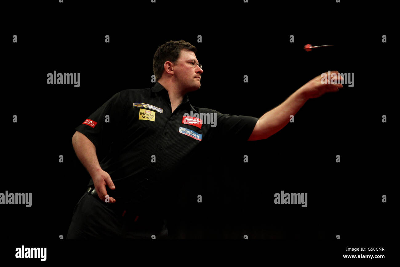 Darts - McCoys Premier League Darts 2012 - Westpoint Arena Stock Photo ...