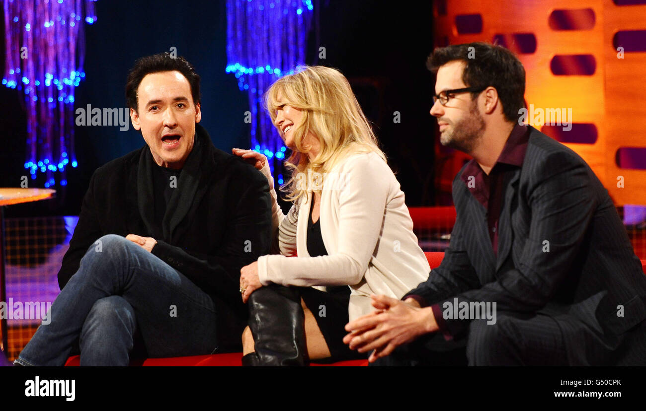 (Left - right) John Cusack, Goldie Hawn and Marcus Brigstocke during ...