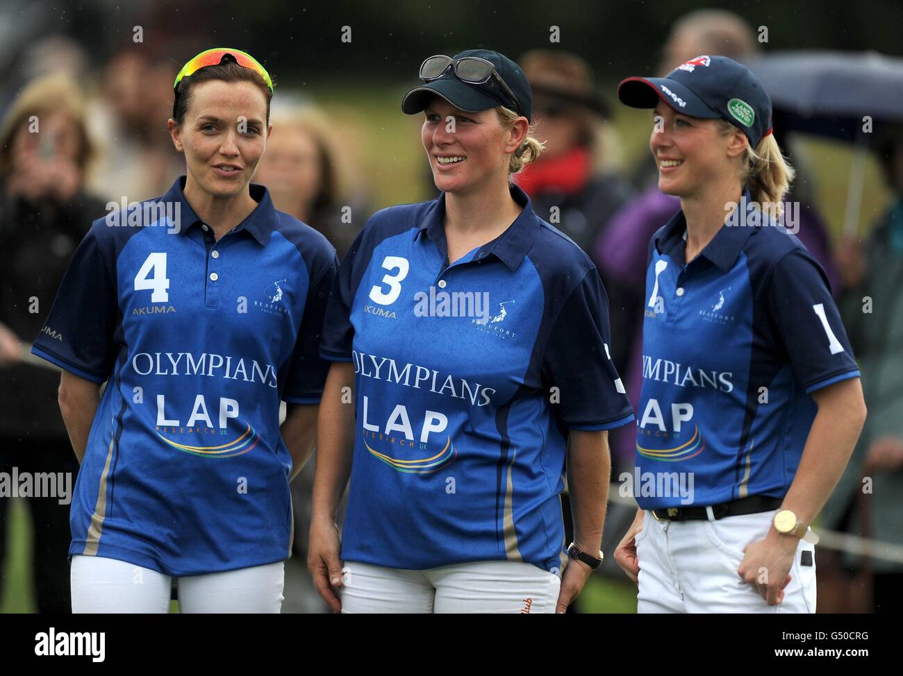 (left to right) Olympic Legends' Victoria Pendelton, Zara Tindall and ...