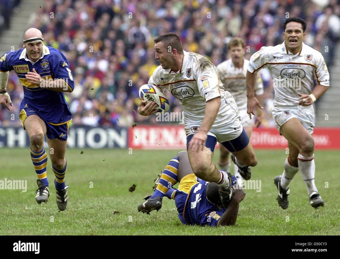 Rugby League Bradford v Leeds Stock Photo - Alamy
