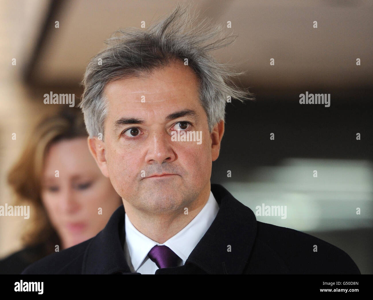 Former energy secretary chris huhne leaves southwark crown court hi-res ...