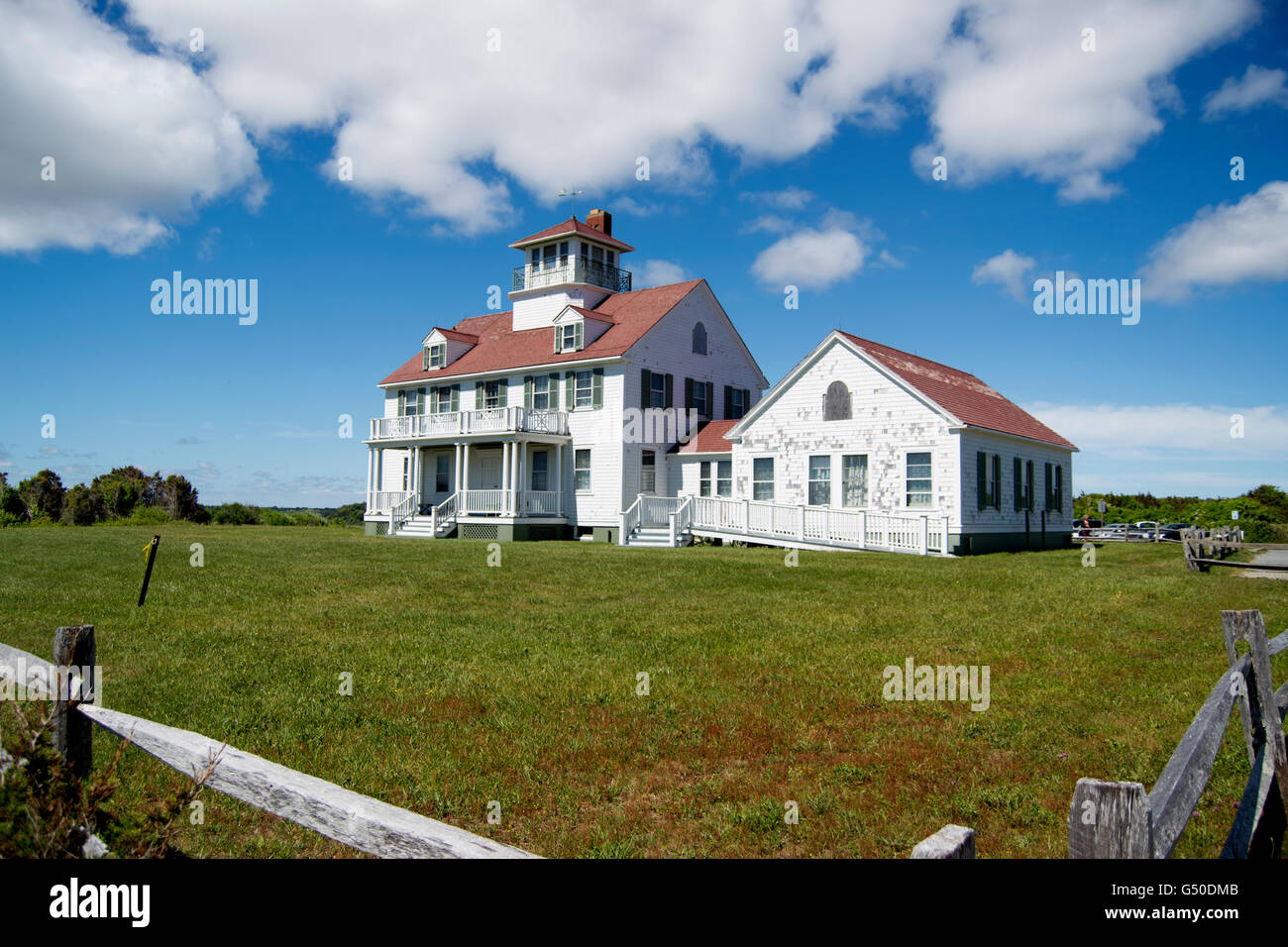 Coast Guard building on Cape Cod, Massachusetts Stock Photo - Alamy
