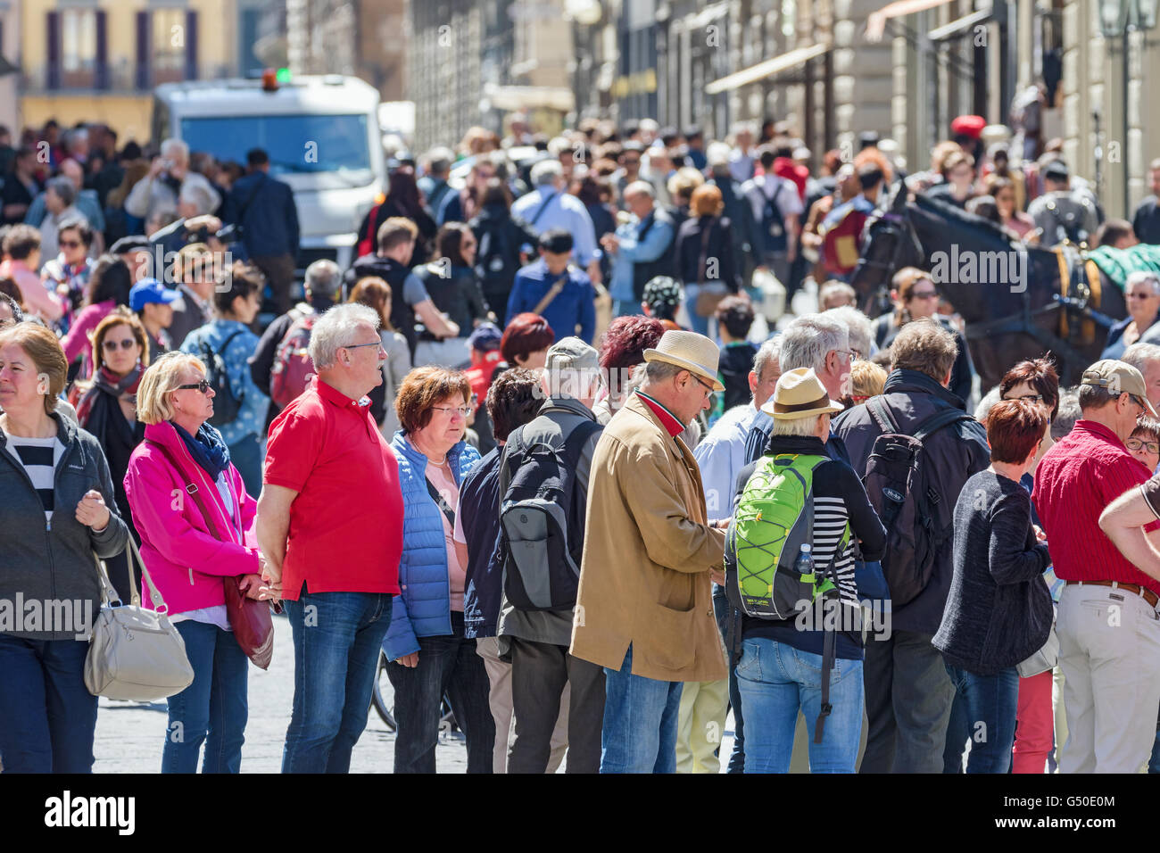 Lots of people on a city street Stock Photo - Alamy