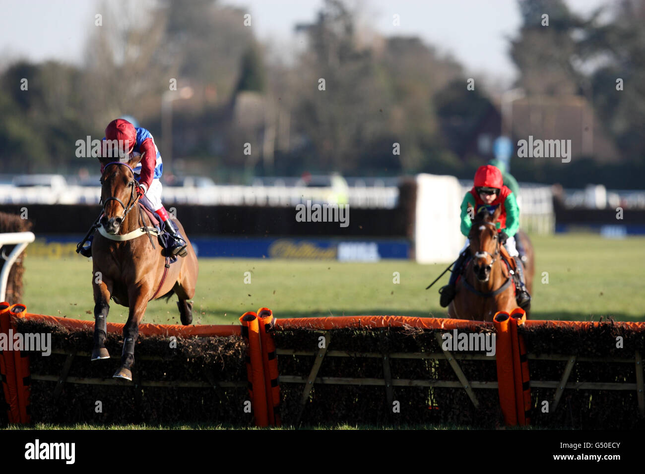 Grumeti (left) ridden by Robert Thornton wins the williamhill.com ...
