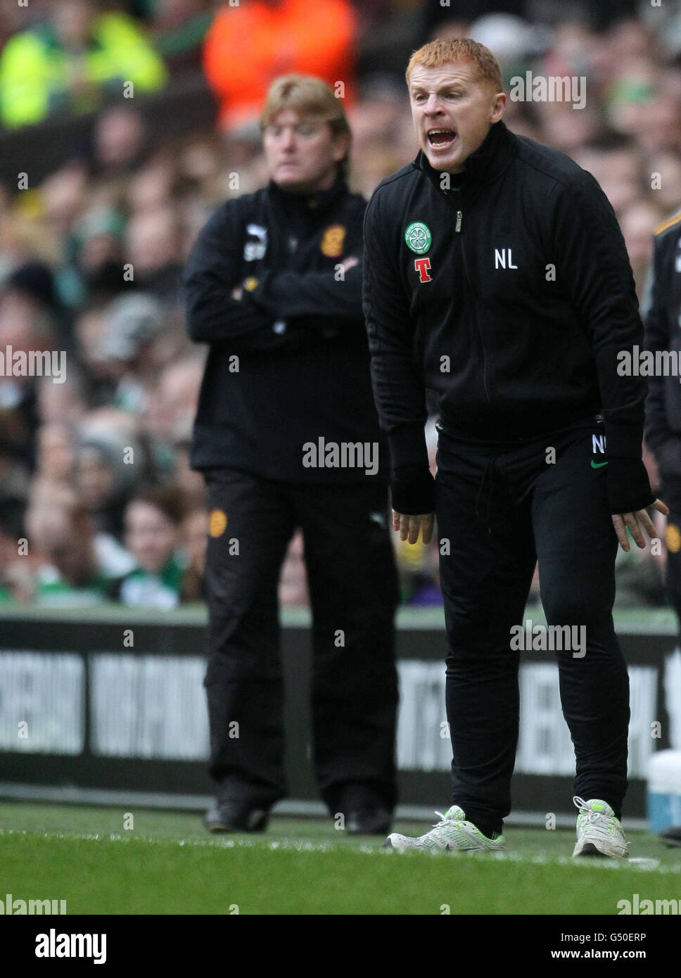 Celtic's manager Neil Lennon during the Clydesdale Bank Scottish ...