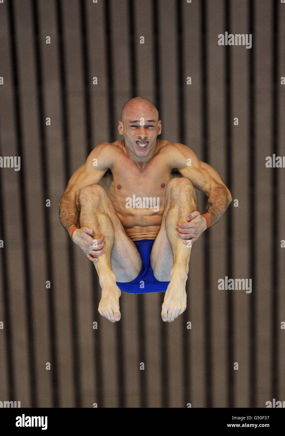 Great Britains Peter Waterfield competes in the final of them mens 10m ...