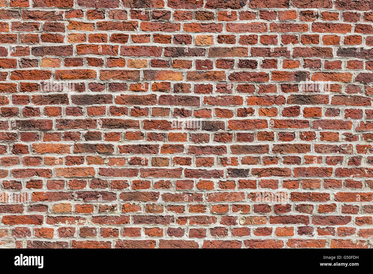 Old red brick wall rusty hi-res stock photography and images - Alamy