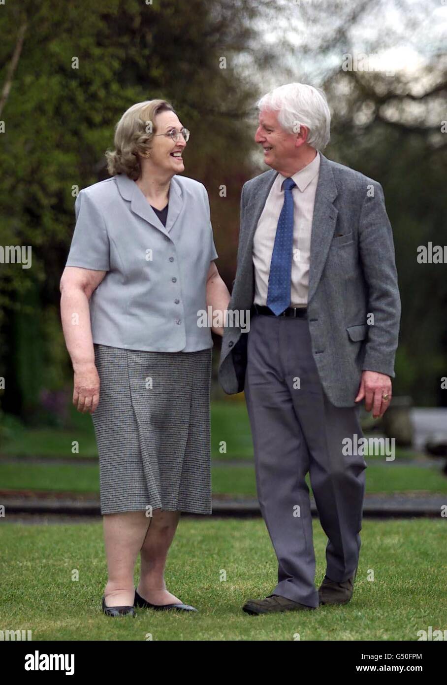 Jill Baker 67, with her husband Tony outside her home in Waterlooville ...