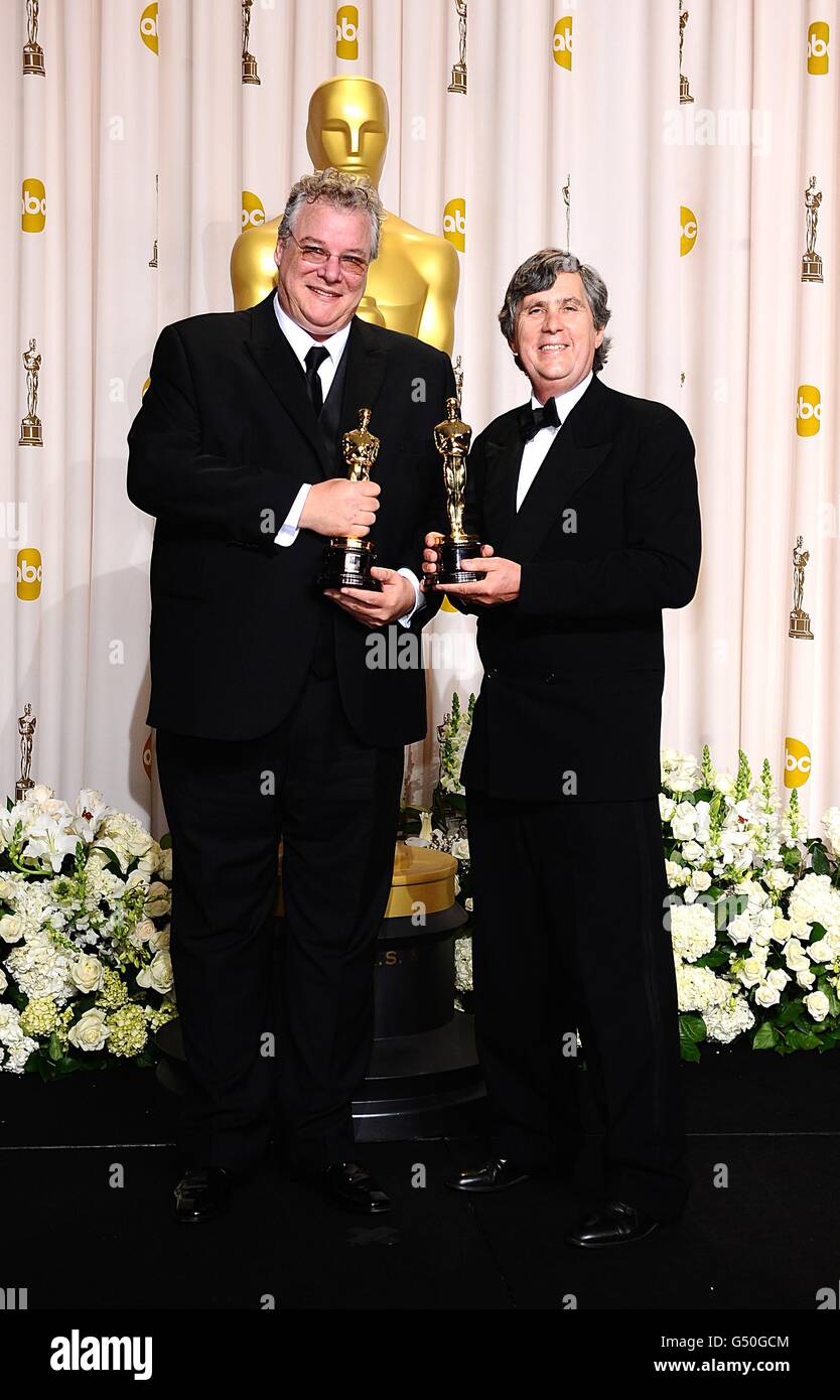 Tom Fleischman and John Midgley with the Achievement in Sound Mixing ...