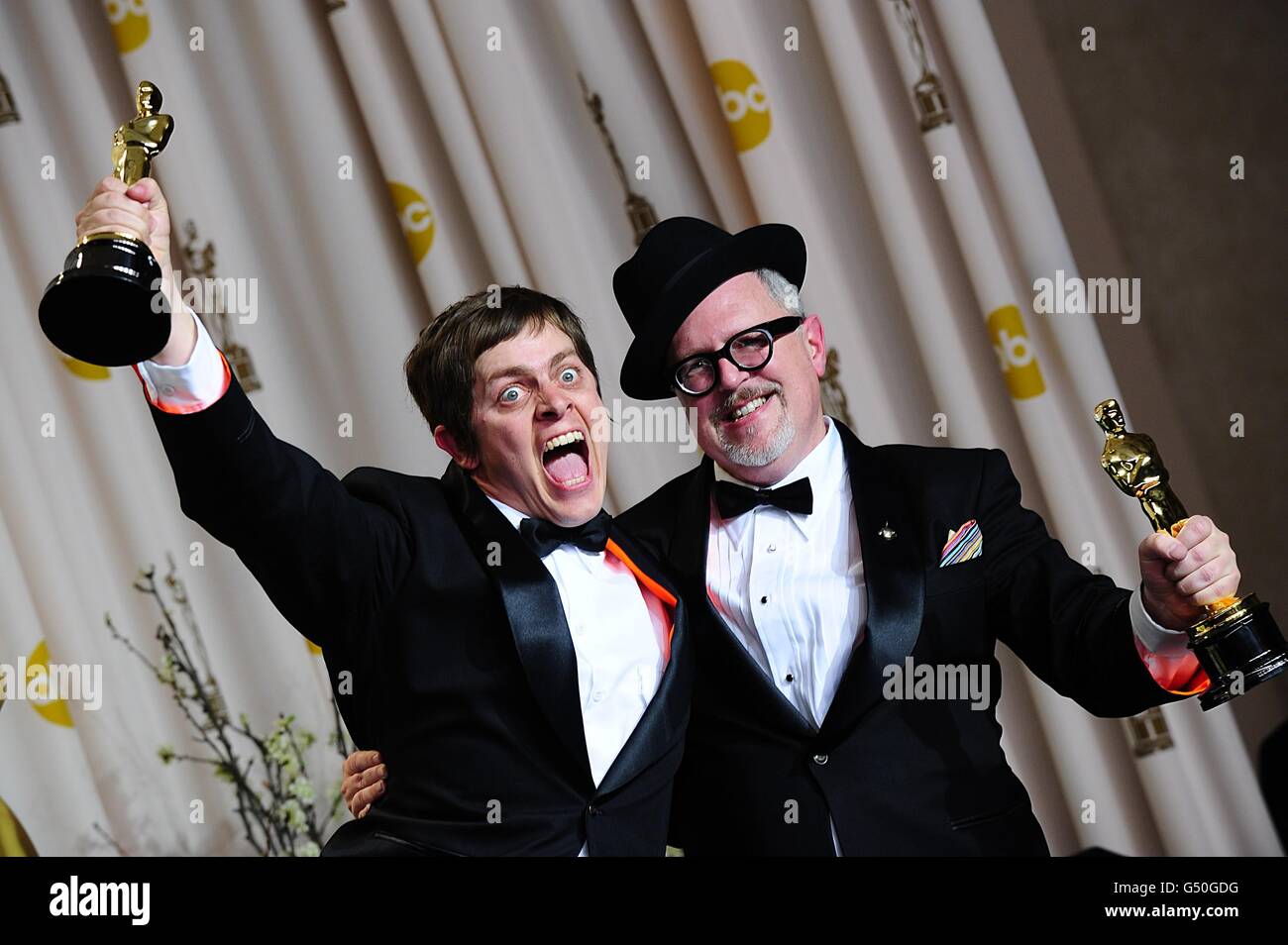 William Joyce and Brandon Oldenburg with the Best Animated Short Film ...