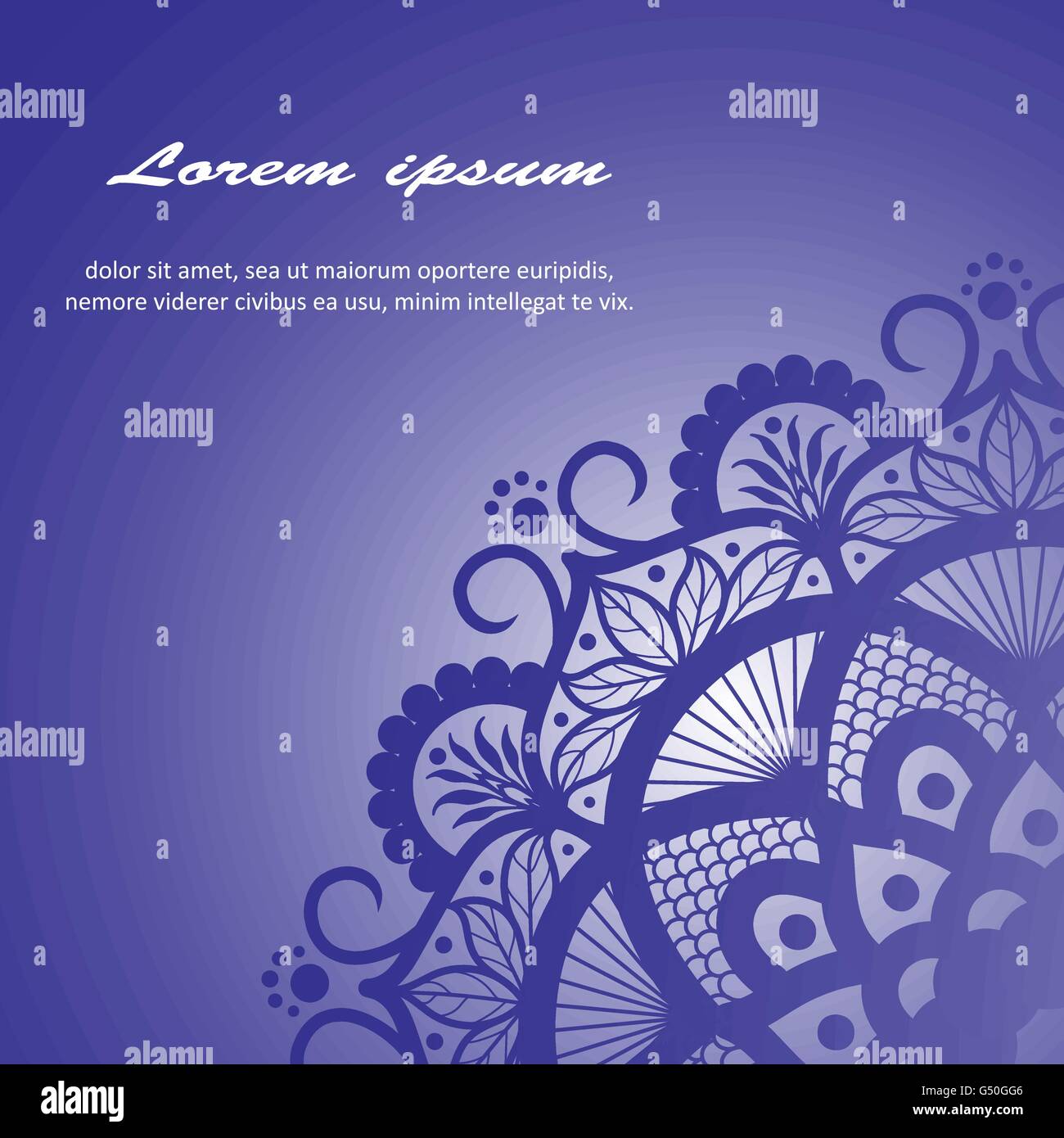 Vector Beautiful Deco Mandala Stock Vector Image & Art - Alamy