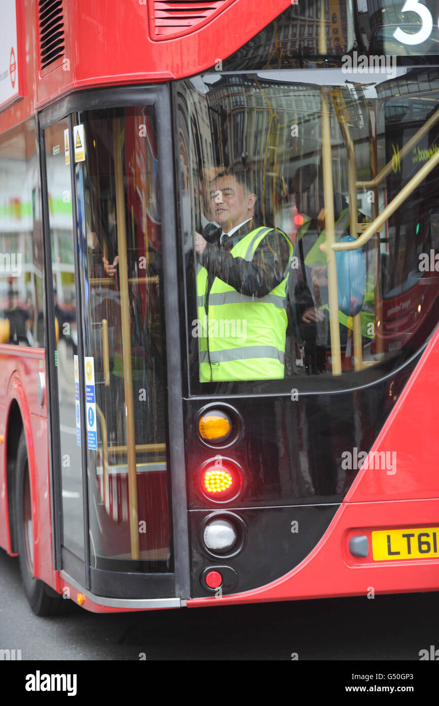 New double-decker buses Stock Photo - Alamy
