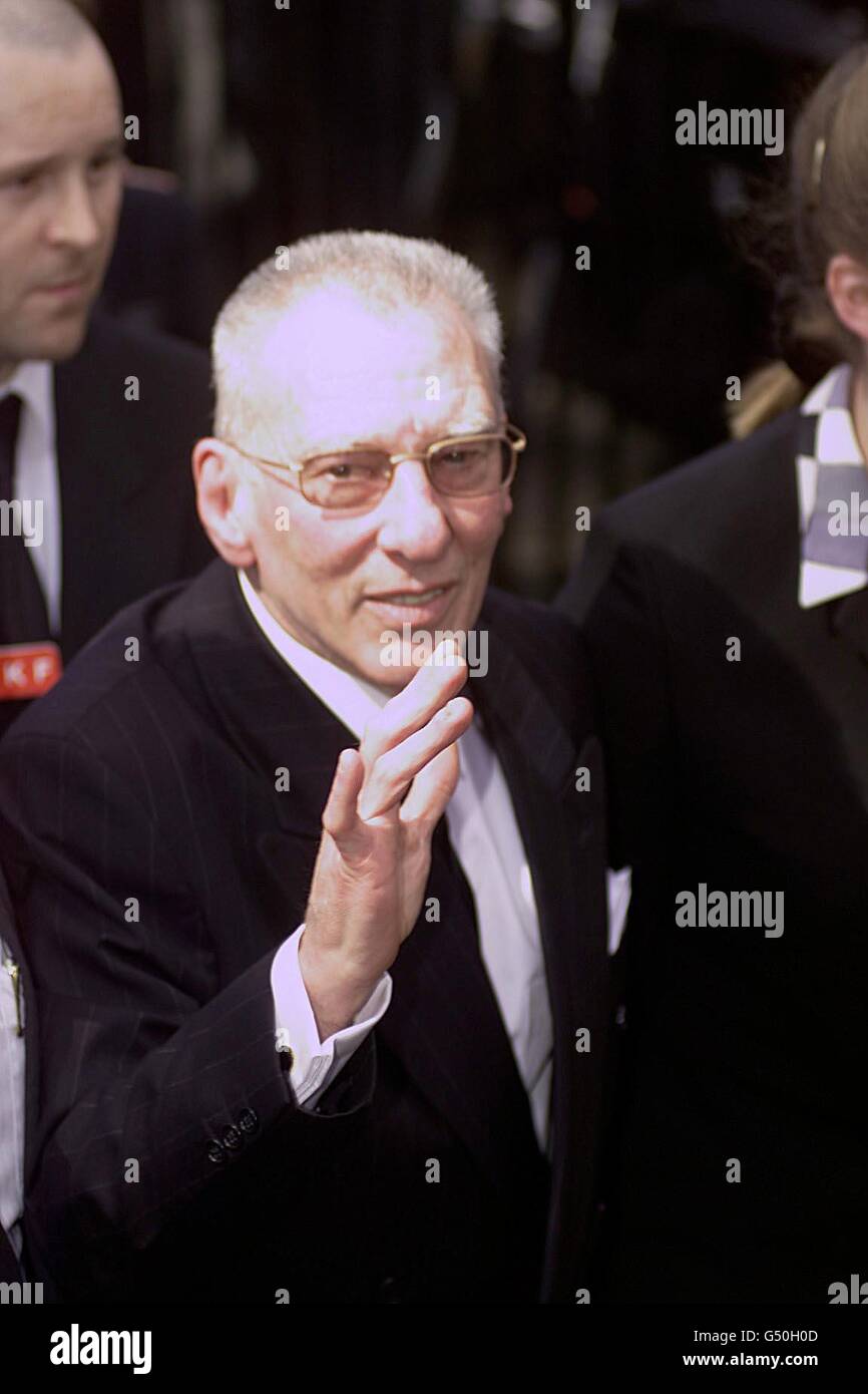 Gangster Reggie Kray arrives for the funeral of his elder brother ...