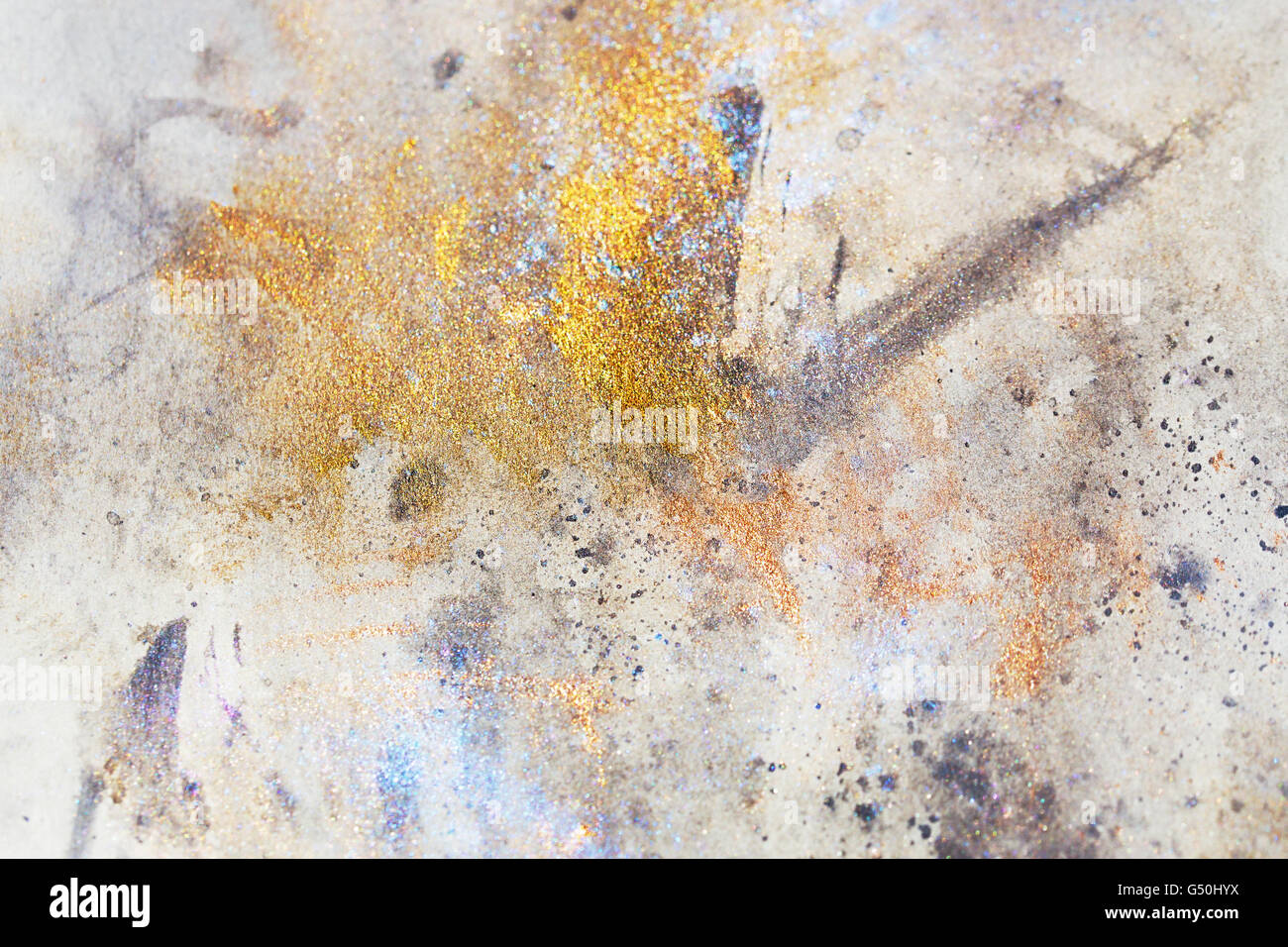 abstract painting with blurry and stained structure. metal rust effect ...