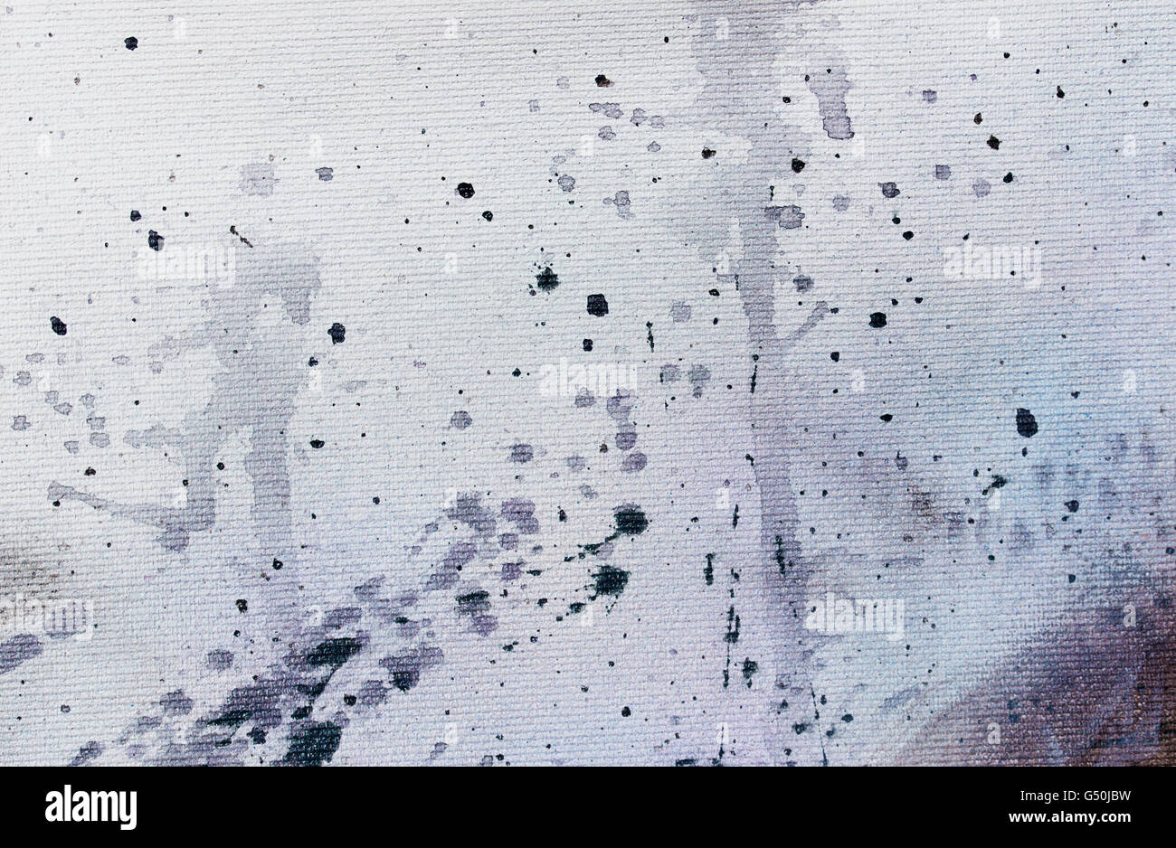 abstract painting with blurry and stained structure. Painting on canvas ...