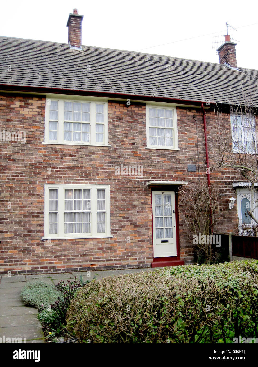 A general view of Sir Paul McCartney's childhood home at 20 Forthlin ...