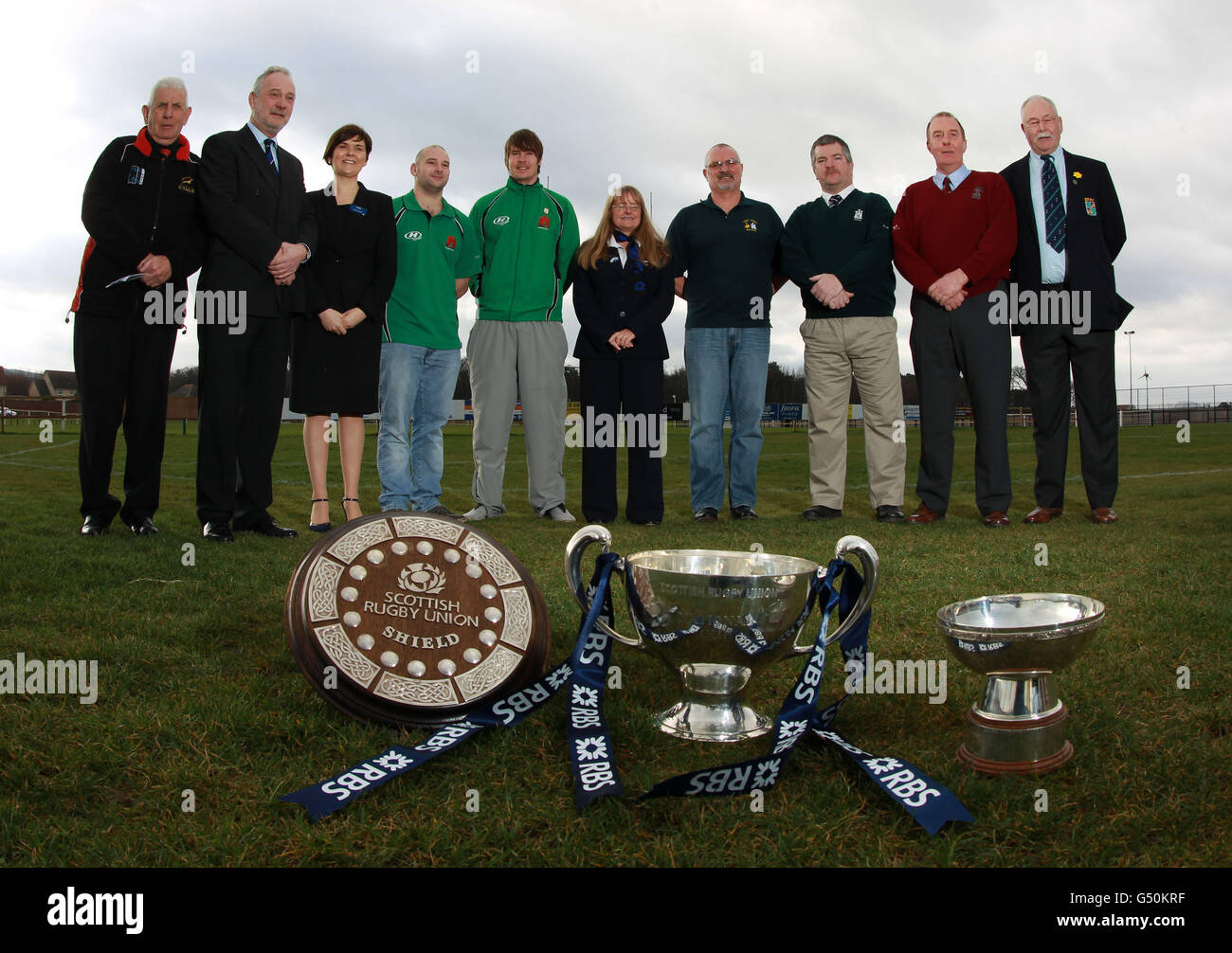 Representatives from the teams of Dunfermline, Grangemouth, Gala ...