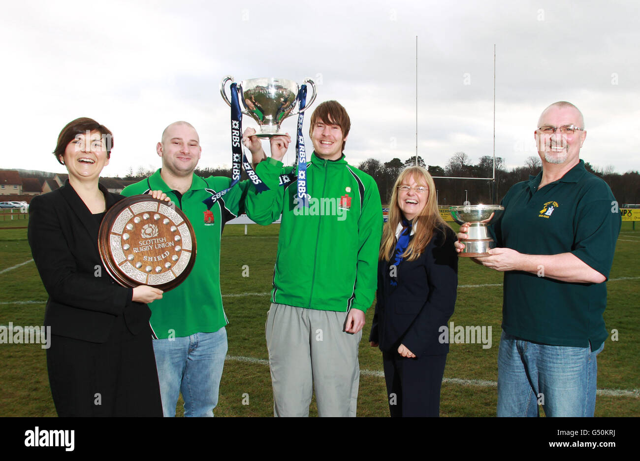 RBS's Hazel Anderson (left), Dunbar players Keiran Donnellan (centre ...
