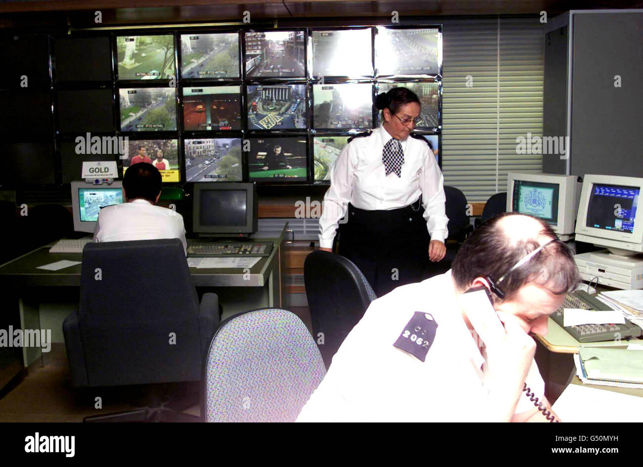 Police Control Room Stock Photo - Alamy
