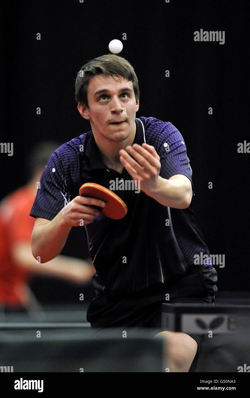 Matt Ware serves during his Men's U21 group match during day one of the ...