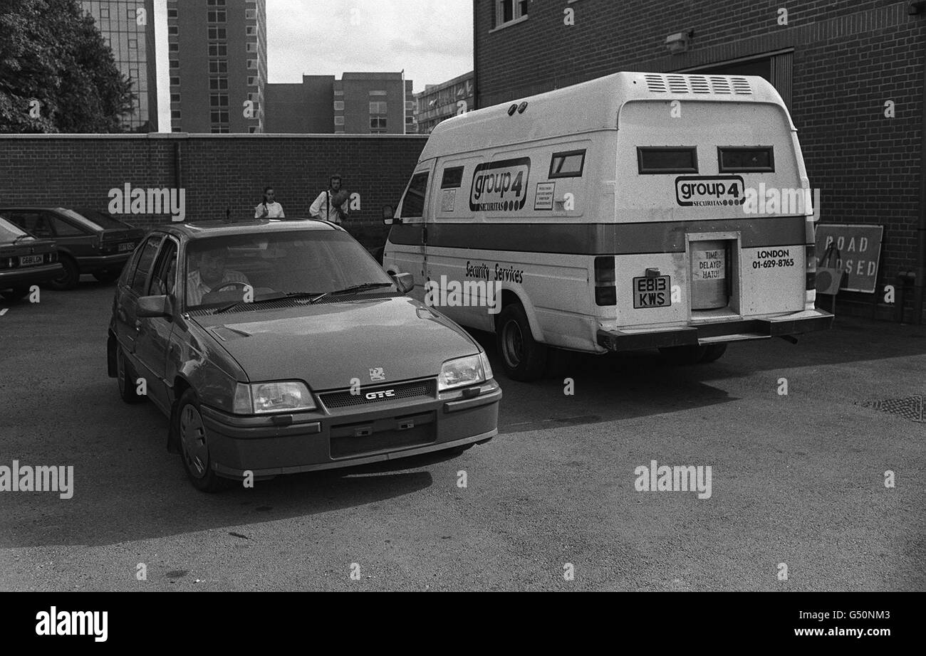 Security Van Robbery Stock Photo - Alamy