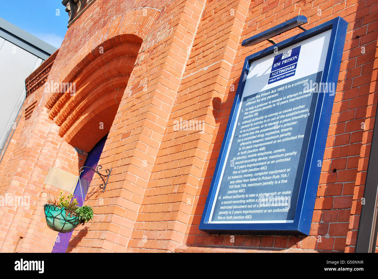 Nottingham prison hi-res stock photography and images - Alamy