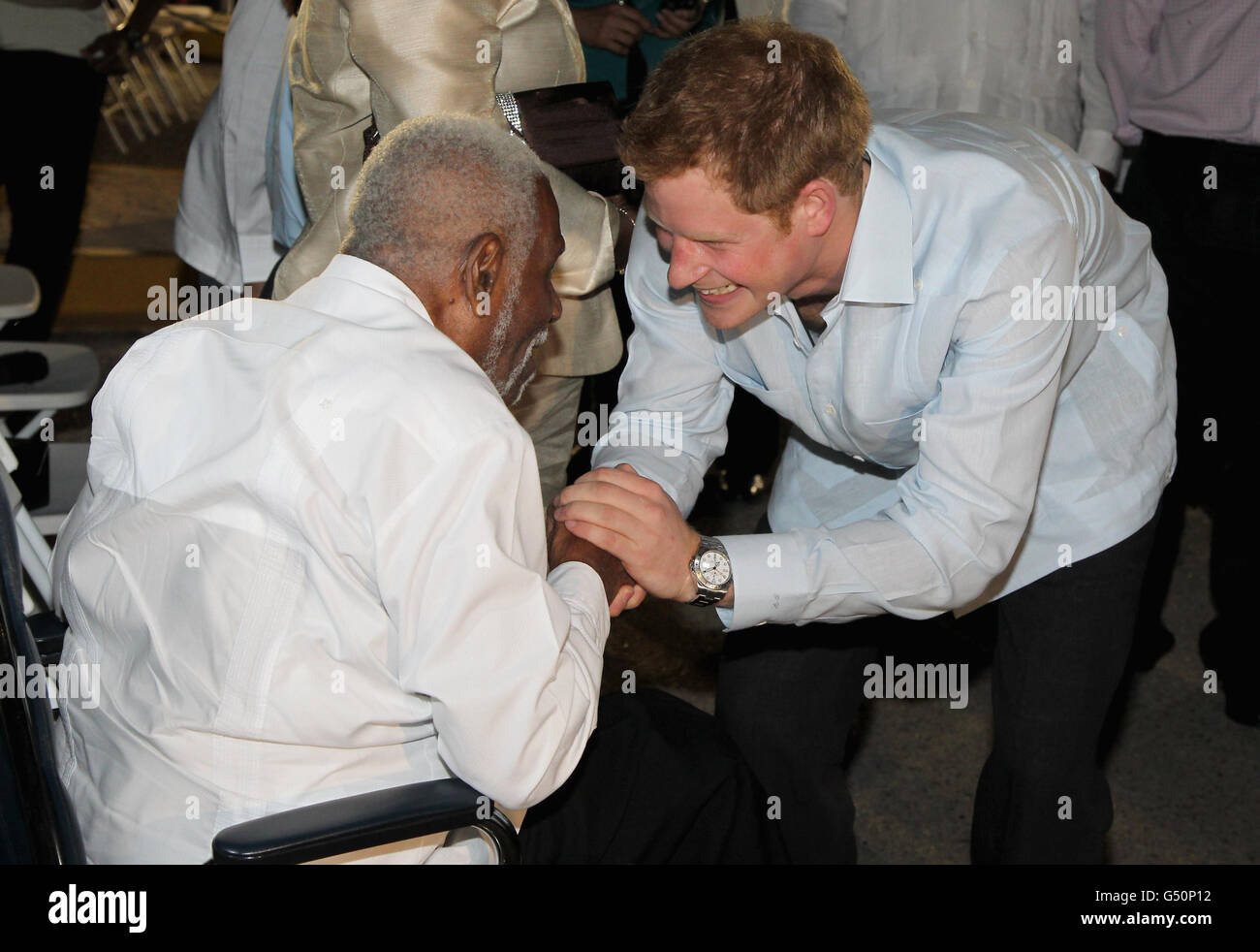 Queen elizabeth ii meets belize hi-res stock photography and images - Alamy
