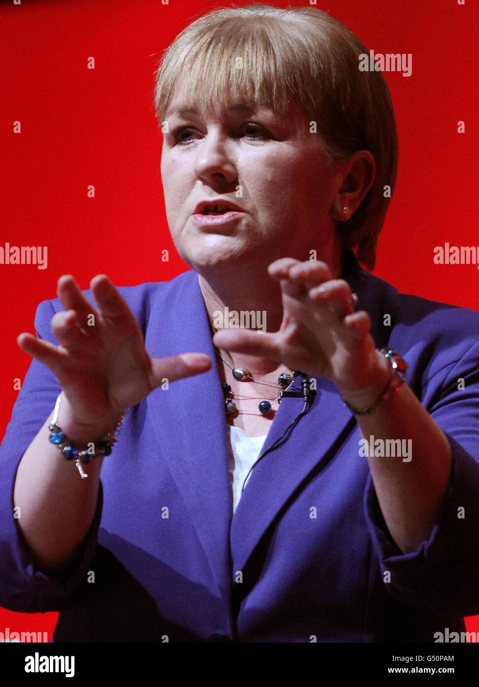 Scottish Labour leader Johann Lamont during her speech at the Scottish ...