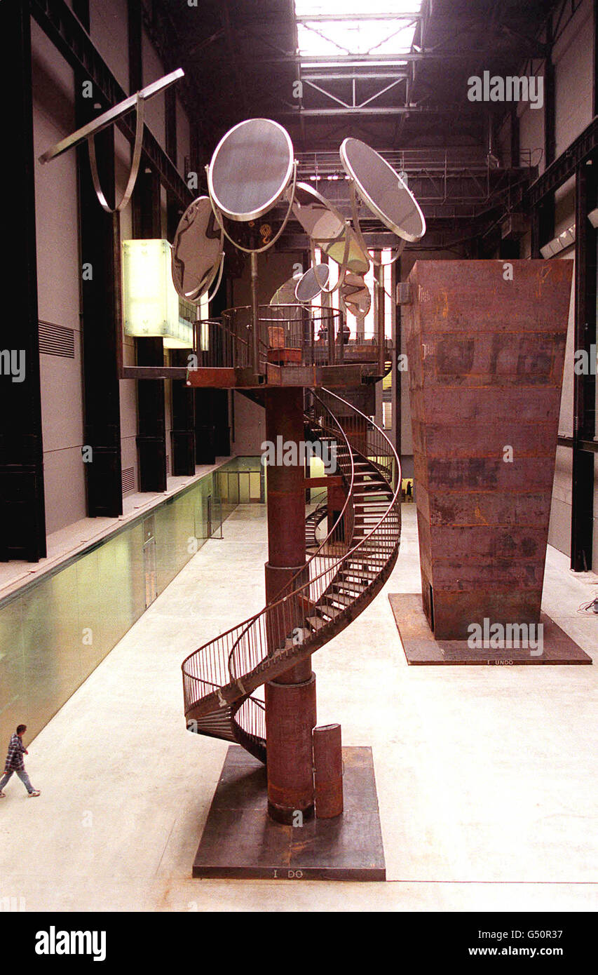 One of four giant sculptures unveiled at the tate modern hi-res stock ...