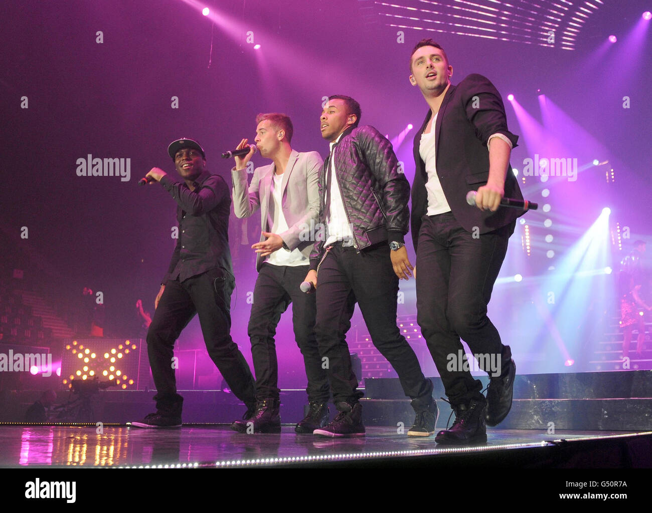 Ashford campbell charlie healy perform factor live tour wembley arena ...