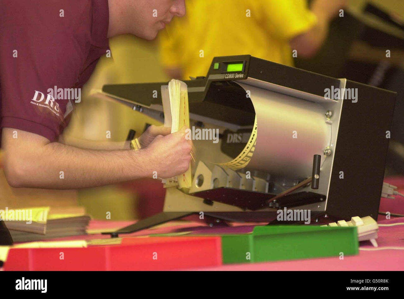 Counting staff at the West Central count in Kensington using the new ...